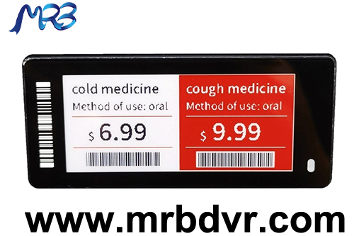 MRB 2.9 inch pricer tag for supermarket,Electronic Shelf Label