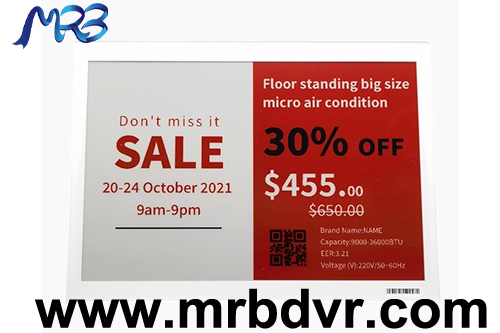 MRB 10.2 inch ESL tag for retail store,Electronic Shelf Label